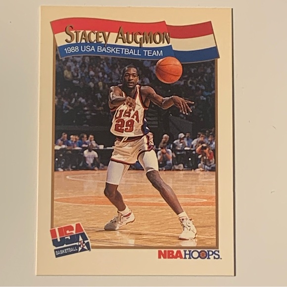 NBA HOOPS | Toys | 991 Nba Hoops Usa Basketball Stacey Augmon 566 ...
